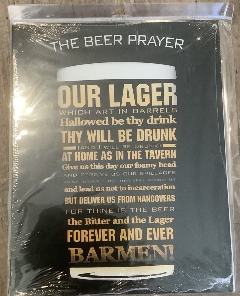 The Beer Prayer – Metal Signs
