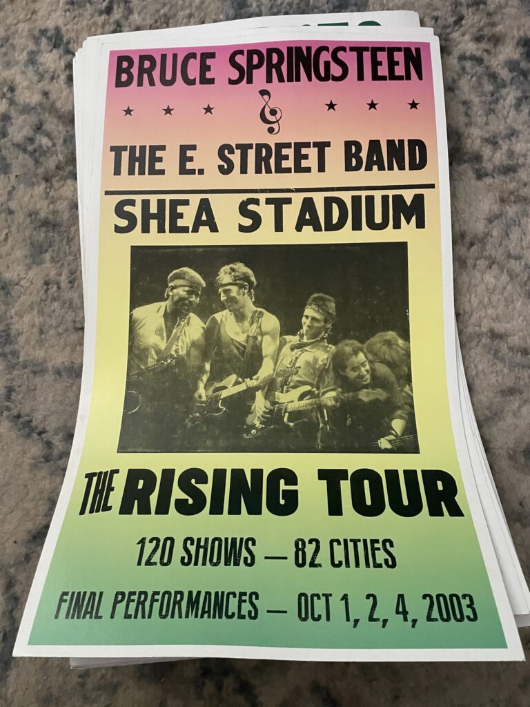 Bruce Springsteen-Shea Stadium-The Rising Tour – Metal Signs