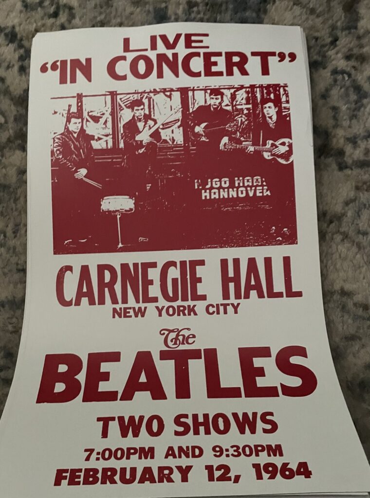 The Beatles-Carnegie Hall-February 12, 1964 – Metal Signs