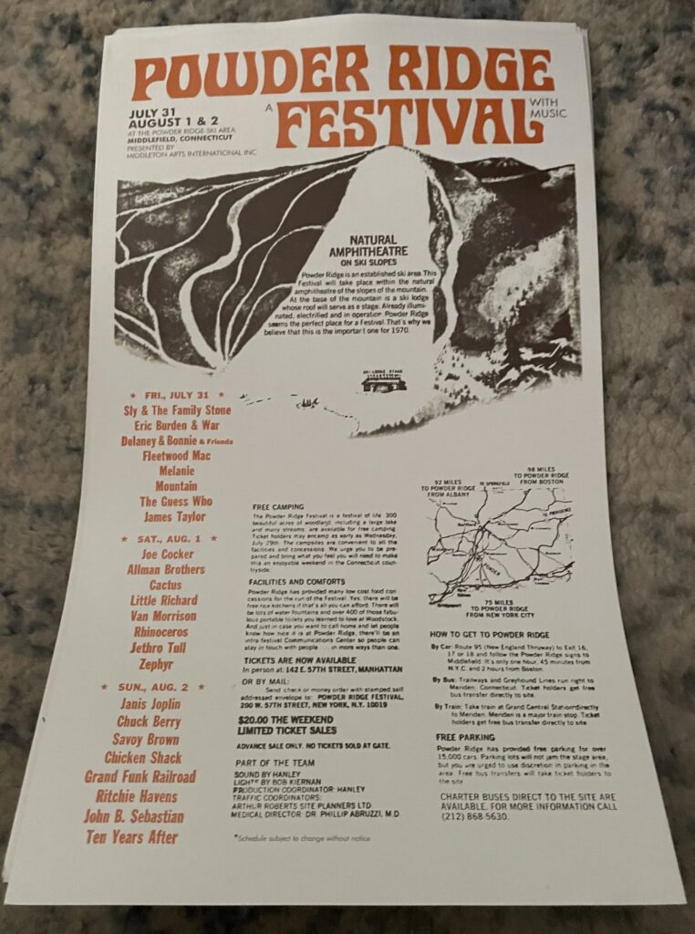 Powder Ridge Festival – Metal Signs