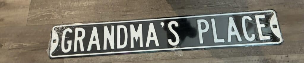 Street-Grandma Names – Metal Signs