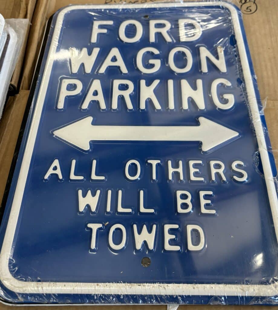 Ford Wagon Parking-All Others Will Be Towed – Metal Signs
